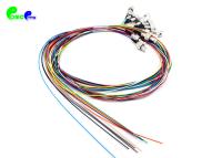 China 12F 12 Color 0.9mm FC UPC 9/125μm Fiber Optic Pigtail 900μm Set OS2 G657A1 PVC Jacket 1.5M loose buffer Easy to strip for sale