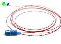 China SC Fiber Pigtail 2m SM G657A 9/ / 125 Simplex 900μm red Color  LSZH TIght buffer for sale
