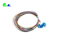 China 12 Fibers 12 Color LC UPC 9 / 125μm Fiber Optic Pigtail Set SM 900μm With LSZH Loose Buffer for sale