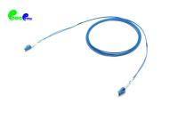 China Single Mode LC - LC Duplex Optical Patch Cord 9 / 125μM 1.6mm OD OS2 G657A1 LSZH Blue Color for sale