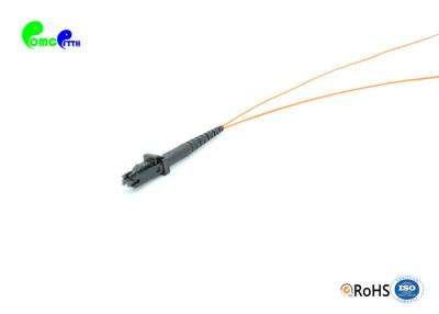 China MTRJ Fiber optic Pigtail  0.9mm OM1 62.5 / 125μm  With G651 Orange LSZH Jacket for sale