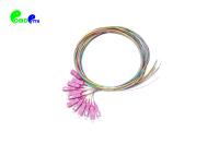 China SC OM4 2m  Fiber Optic Pigtail  900um 12F 12 Colors OM4 50 / 125μm Loose buffer LSZH easy to strip for sale