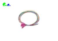China LC OM4 Fiber Optic Pigtail 12 Colored 12 Fibers  900μm 2m pigtail set  LSZH loos buffer easy to strip for sale