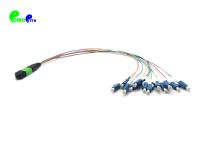 China Fanout 0.9mm MPO Trunk Cable MPO Male to LC UPC SM 12F 12 Color Cable LSZH Multifunctional Senko for sale