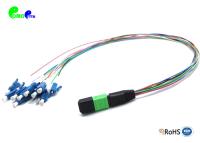 China Fanout 0.9mm MPO Trunk Cable MPO Male to LC UPC SM 12F 12 Color Cable LSZH Multifunctional Senko for sale
