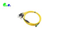 China 8Cores LL MPO female- FC Straight harness cable Fanout 2.0mm  LSZH Yellow Type A polarity for sale