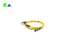 China 8Cores LL MPO female- FC Straight harness cable Fanout 2.0mm  LSZH Yellow Type A polarity for sale