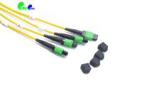 China MPO Trunk Cable Breakout 48F MPO Female 9 / 125μm With Yellow LSZH Jacket for sale