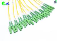 China 20 Fibers Pre - teminated MPO Trunk Cable SM MPO Female to E2000 APC 0.35dB Max Connector IL With Yellow Color for sale