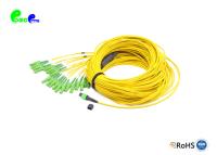 China 20 Fibers Pre - teminated MPO Trunk Cable SM MPO Female to E2000 APC 0.35dB Max Connector IL With Yellow Color for sale