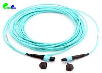 China Elite MTP Trunk Cable OM3 MTP Female to MTP Female  OM3 12F 20M 3.0mm Aqua LSZH Type A for sale
