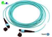 China Elite MTP Trunk Cable OM3 MTP Female to MTP Female  OM3 12F 20M 3.0mm Aqua LSZH Type A for sale