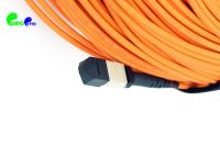 China Elite MTP Trunk Cable 12F OM2 MTP Female - MTP Female OM2 50 / 125μm 3.0mm OD cable  Type B Orange LSZH for sale