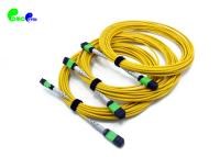 China 12F Elite MTP APC Trunk Cable  MTP - MTP  OS2 G657A1 9  / 125μm 3.0mm Yellow LSZH 20M For HD Data Center for sale