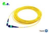 China MTP Trunk Cable 12 Fibers Elite MTP female to MTP female 3.0mm LSZH Yellow cable 3.0mm 20M Type B for sale