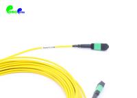 China MTP Trunk Cable 12 Fibers Elite MTP female to MTP female 3.0mm LSZH Yellow cable 3.0mm 20M Type B for sale