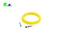 China MTP Trunk Cable 12 Fibers Elite MTP female to MTP female 3.0mm LSZH Yellow cable 3.0mm 20M Type B for sale