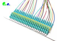 China Fanout 0.9mm MTP male - LC Cable OM4 24 Fibers  30cm  For MPO / MPO - LC cassette / panels for sale