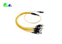 China Harness Elite MTP - FC Fanout 2.0mm Trunk Cable 12F 9 / 125μm OS2 G657A2 Yellow LSZH Jacket With Push / pull tab MTP for sale