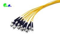China Harness Elite MTP - FC Fanout 2.0mm Trunk Cable 12F 9 / 125μm OS2 G657A2 Yellow LSZH Jacket With Push / pull tab MTP for sale