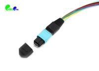 China ELite MTP Trunk Cable Fanout 0.9mm MTP Male to SC PC 12F MM With 900μm OM3 50 / 125 30cm for MPO/MTP-SC cassette /panels for sale