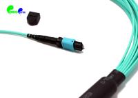 China MTP Trunk Cable OM3 Pre - terminated Duplex 24F MTP Male to LC PC 50 / 125μm Fanout 2.0mm With Aque LSZH Jacket for sale