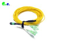 China MTP Trunk Cable Breakout 2.0mm 12F SM MTP Female to SC APC Duplex 3.0mm Jacket OD Yellow Elite Loss Type B 0.5m for sale