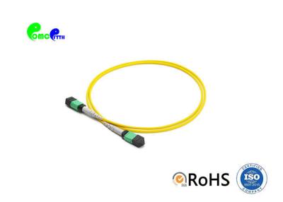 China MTP Trunk Cable 12 Fibre 9 / 125μm MTP to MTP Female Single Mode OS2 LSZH Type A Patch Cable for sale