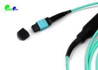 China MTP Trunk Cable OM3 MTP Female to 4 SC UPC Duplex 8 Fibers 50 / 125 harness Breakout Patch Cable for sale