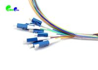 China MTP Trunk Cable 9 / 125μm 8F MTP Male - LC UPC 0.9mm Fiber Optic Patch Cable 30cm SM LSZH Elite Type A for sale
