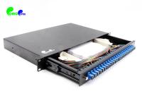 China 24 Fibers FTTH Optical Distribution Frame SC SM Simplex Full Loaded 19 Inch 1U for sale