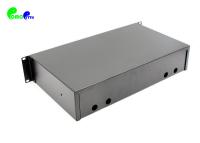 China ODF Sliding Drawer Optical Distribution Frame Black CRS Material Fiber Patch Panel for sale