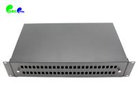 China ODF Sliding Drawer Optical Distribution Frame Black CRS Material Fiber Patch Panel for sale