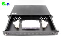 China 12 Ports SC / LC Optical Fiber Odf Panel Unloaded Patch Panel Easy Operation for sale