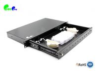 China 1.2mm 1.5mm Cold Rolled Steel Fdf Fiber Distribution Frame 1U 12 Ports for sale