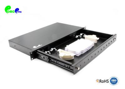 China 1.2mm 1.5mm Cold Rolled Steel Fdf Fiber Distribution Frame 1U 12 Ports for sale
