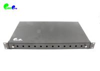 China 1.2mm 1.5mm Cold Rolled Steel Fdf Fiber Distribution Frame 1U 12 Ports for sale