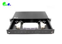 China 1.2mm 1.5mm Cold Rolled Steel Fdf Fiber Distribution Frame 1U 12 Ports for sale