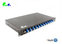 China LC 12 Ports ODF Patch Panel 253*483*1U OEM Fiber Optic Patch Panel for sale
