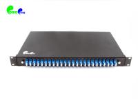 China LC 12 Ports ODF Patch Panel 253*483*1U OEM Fiber Optic Patch Panel for sale