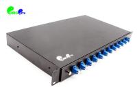 China LC 12 Ports ODF Patch Panel 253*483*1U OEM Fiber Optic Patch Panel for sale