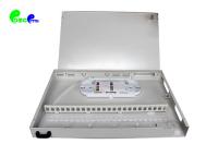 China 1U 24 Ports Optical Fiber Distribution Frame Rack Mounted Side Pull Grey Color for sale