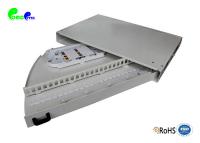 China 1U 24 Ports Optical Fiber Distribution Frame Rack Mounted Side Pull Grey Color for sale