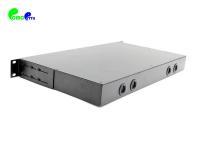 China Quad SM MM Rackmount Optical Fibre Frame Unloaded Patch Panel for sale