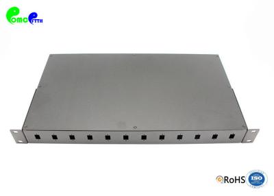 China Reasonable Layout 1U ODF Patch Panel Rack Mounted 1.2mm Cold Rolled Steel for sale