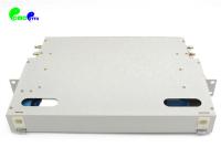 China 12F SC ODF Patch Panel Cold Rolled Steel Gray Material With Splice Tray Unit for sale