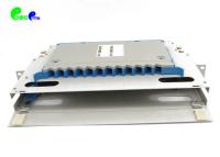 China 12F SC ODF Patch Panel Cold Rolled Steel Gray Material With Splice Tray Unit for sale