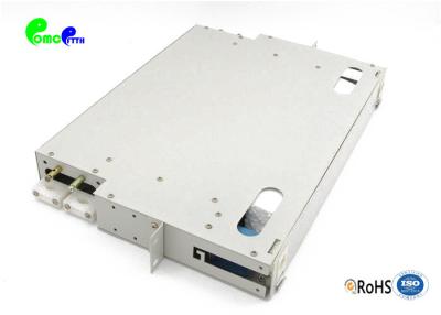 China 12F SC ODF Patch Panel Cold Rolled Steel Gray Material With Splice Tray Unit for sale