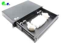 China Grey 1U SC 24F Optical Odf Fiber Distribution Frame Cold Rolled Steel Waterproof for sale