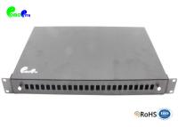 China Grey 1U SC 24F Optical Odf Fiber Distribution Frame Cold Rolled Steel Waterproof for sale